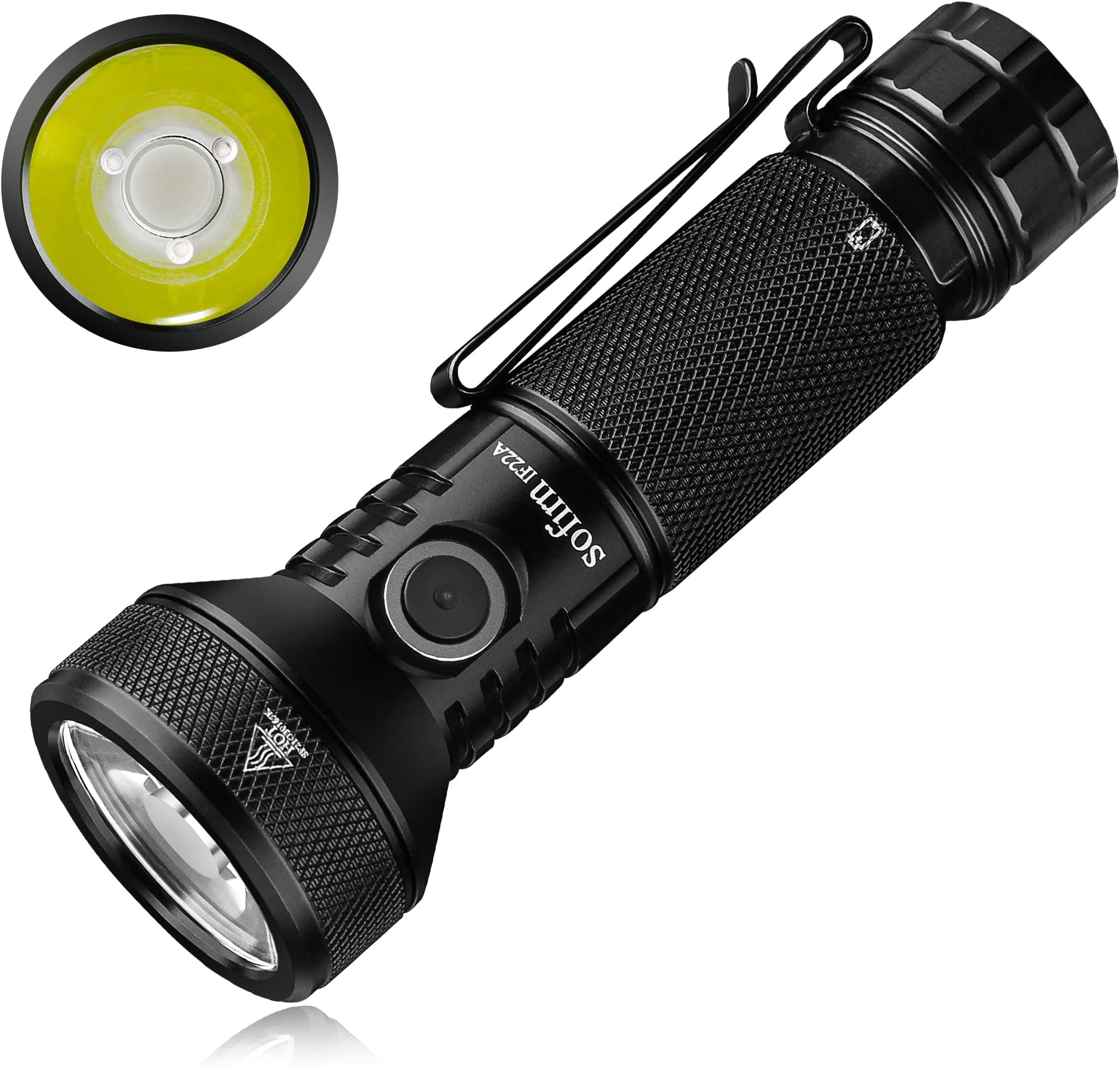 sofirn SK40 Tactical Flashlight 3200 Lumens, Rechargeable EDC ...