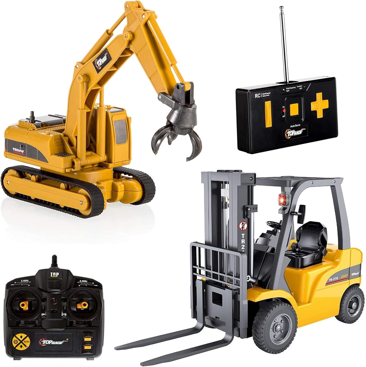 Amazon.com: Top Race Jumbo Remote Control Forklift 13 Inch Tall, 8 ...