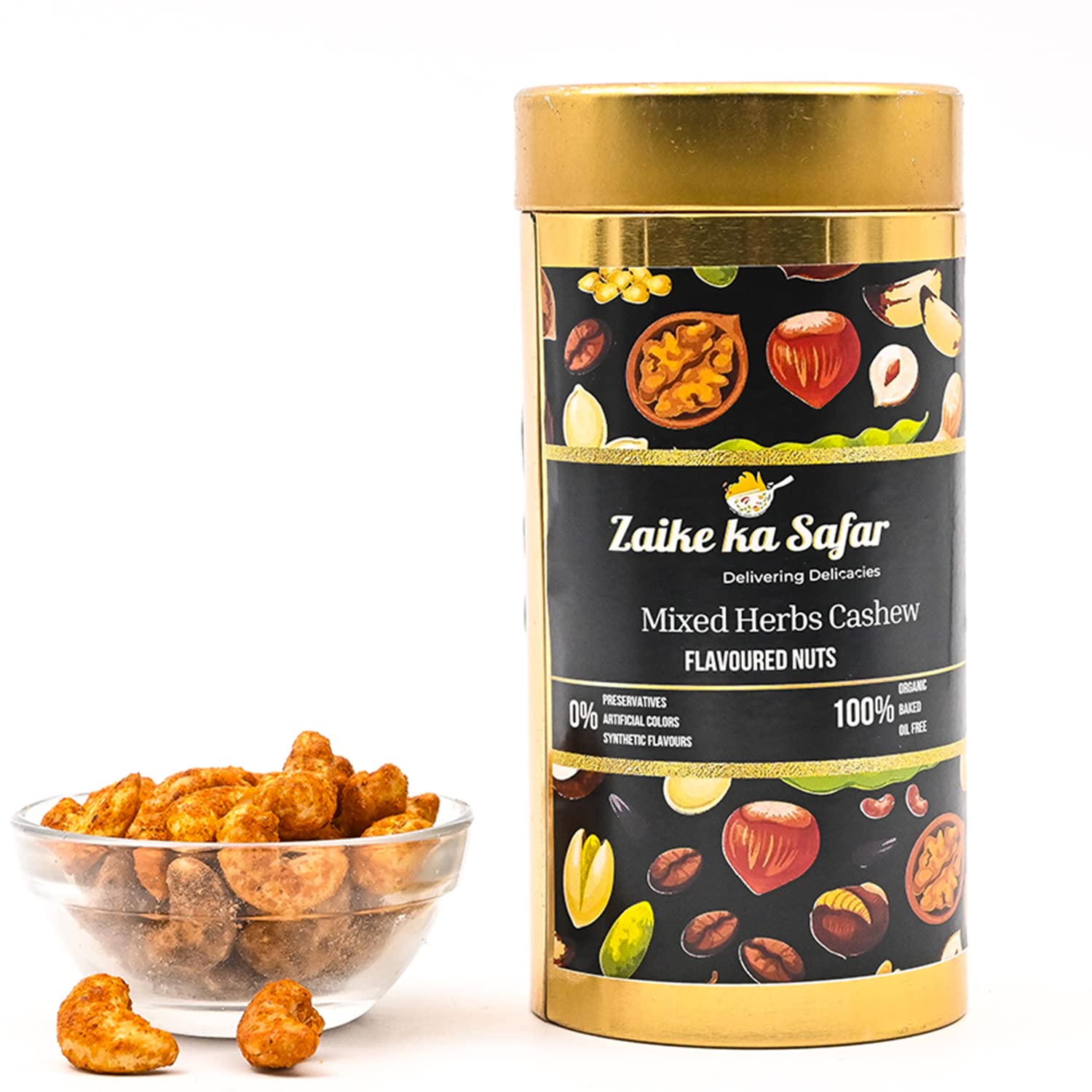Zaike ka Safar Roasted Cashew Nuts 100gm Masla Kaju Flavoured Nut ...