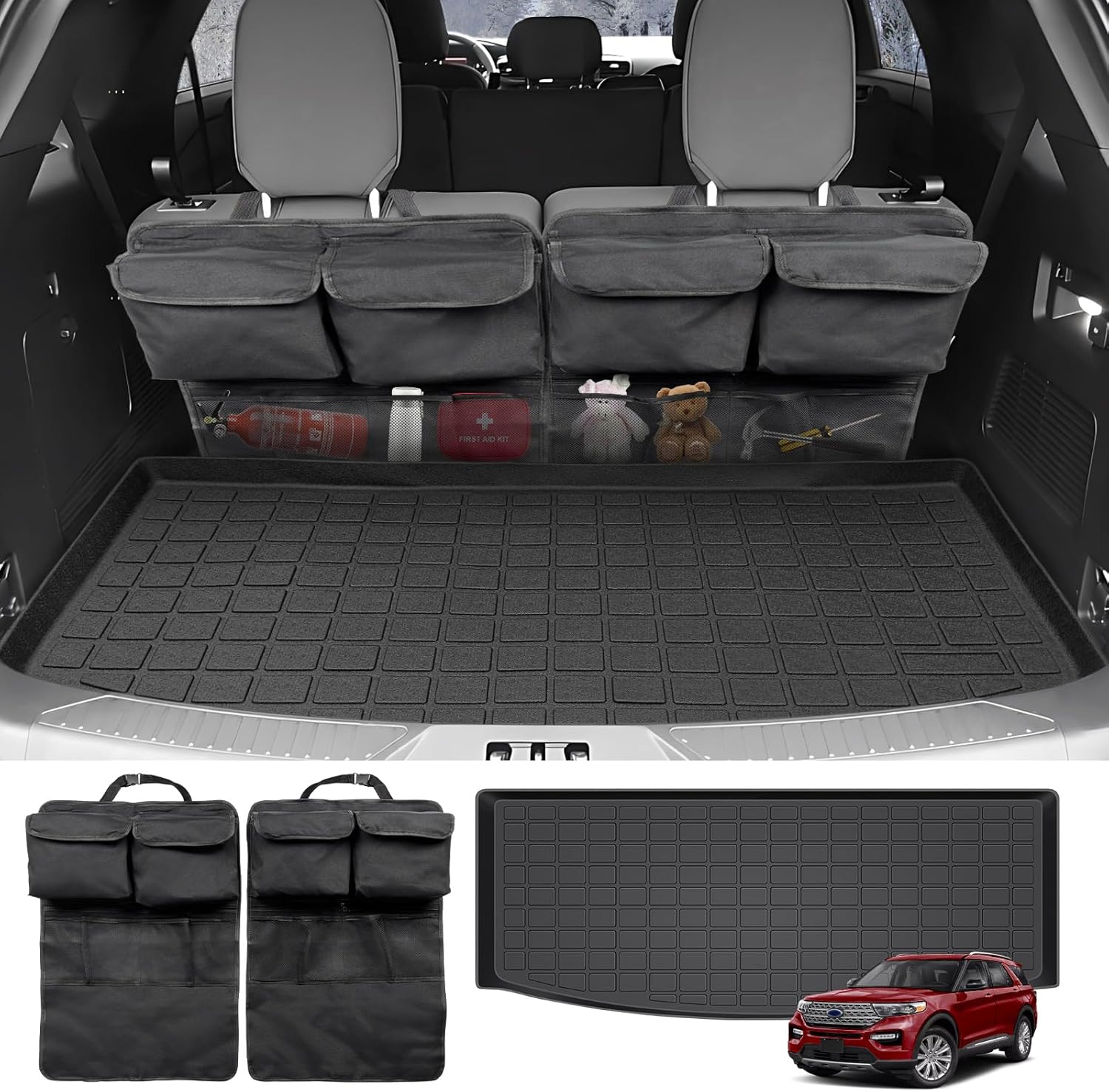 Amazon.com: HUYINPJ Cargo Mat Trunk Organizer Compatible with 2020-2024 ...