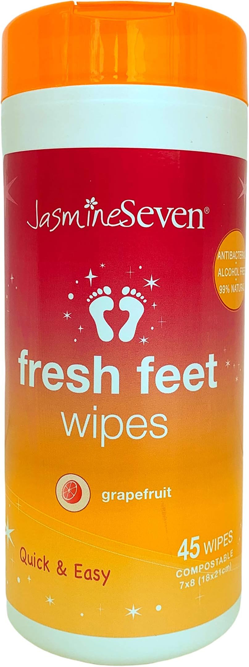 Amazon.com: Fresh Feet Wipes - Natural Peppermint Wet Wipes - 25 count ...