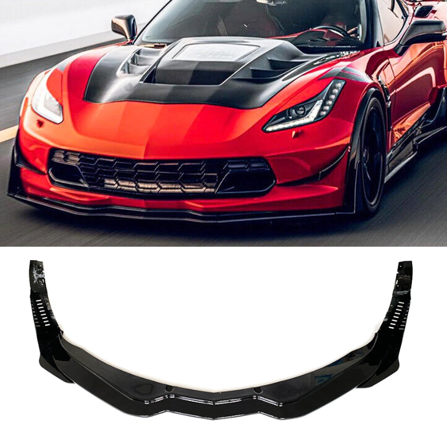 Amazon.com: MODILOVER Front Bumper Lip Spoiler, Compatible with 2014 ...