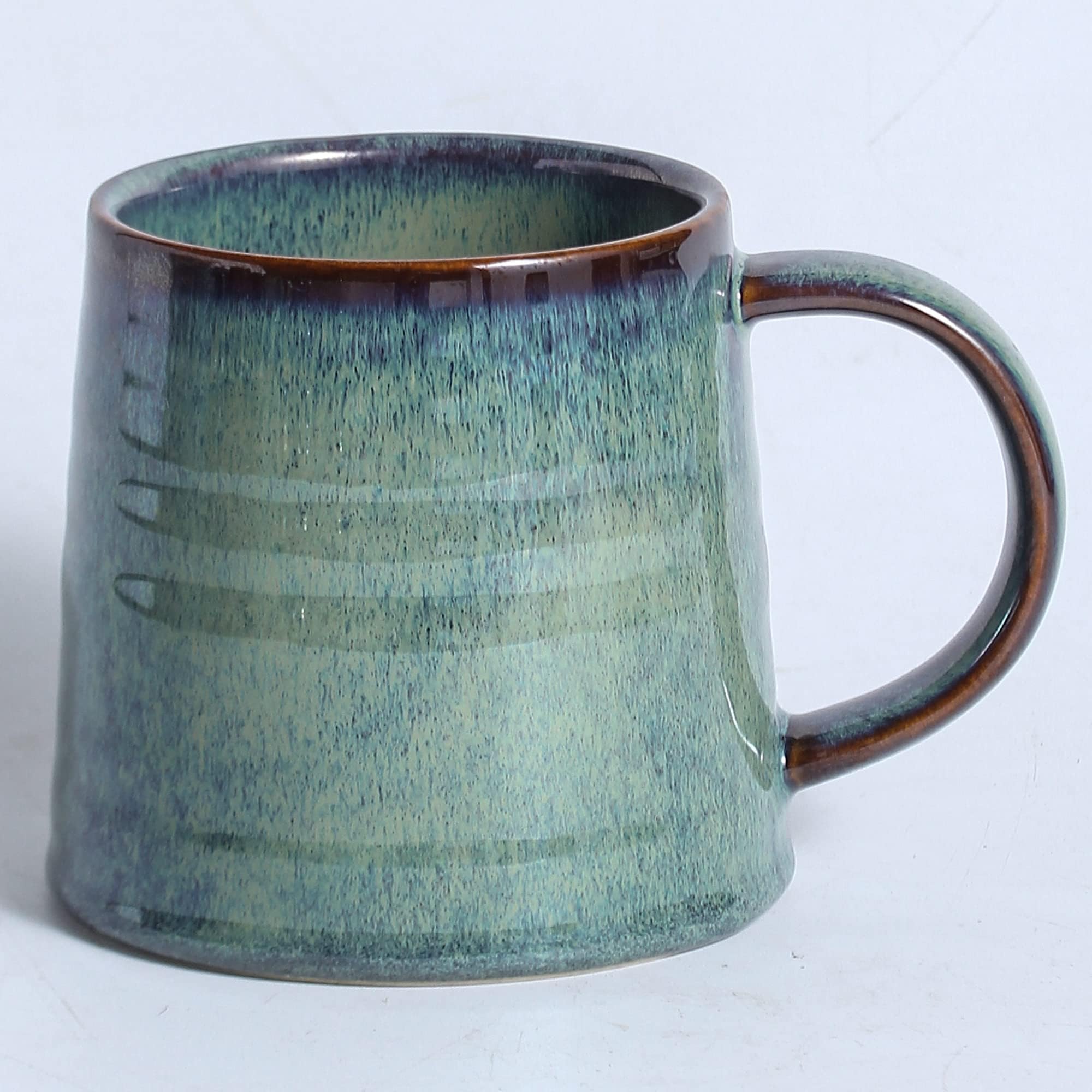 Amazon.com: Lqdcyyat Extra Large Ceramic Coffee Mugs,16 Oz,Handmade ...