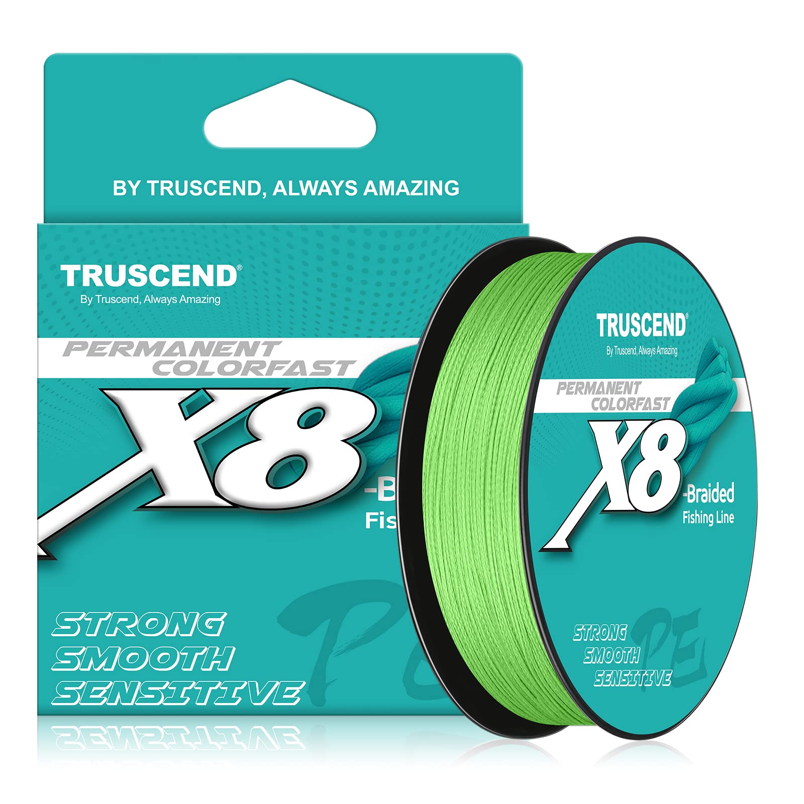 Snapklik.com : X8 Braided Fishing Line Colorfast, Upgraded Spin Braid ...