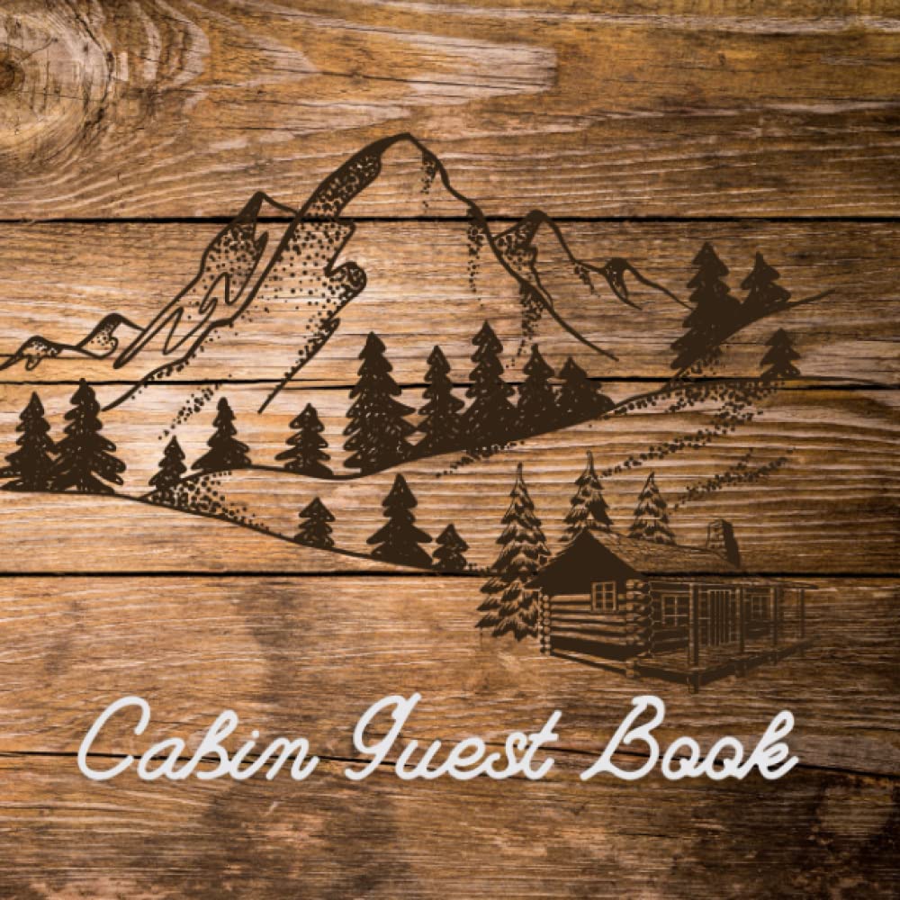 Guest Book Cabin In The Mountains Wood Burned: Airbnb, Vrbo, Cabin ...