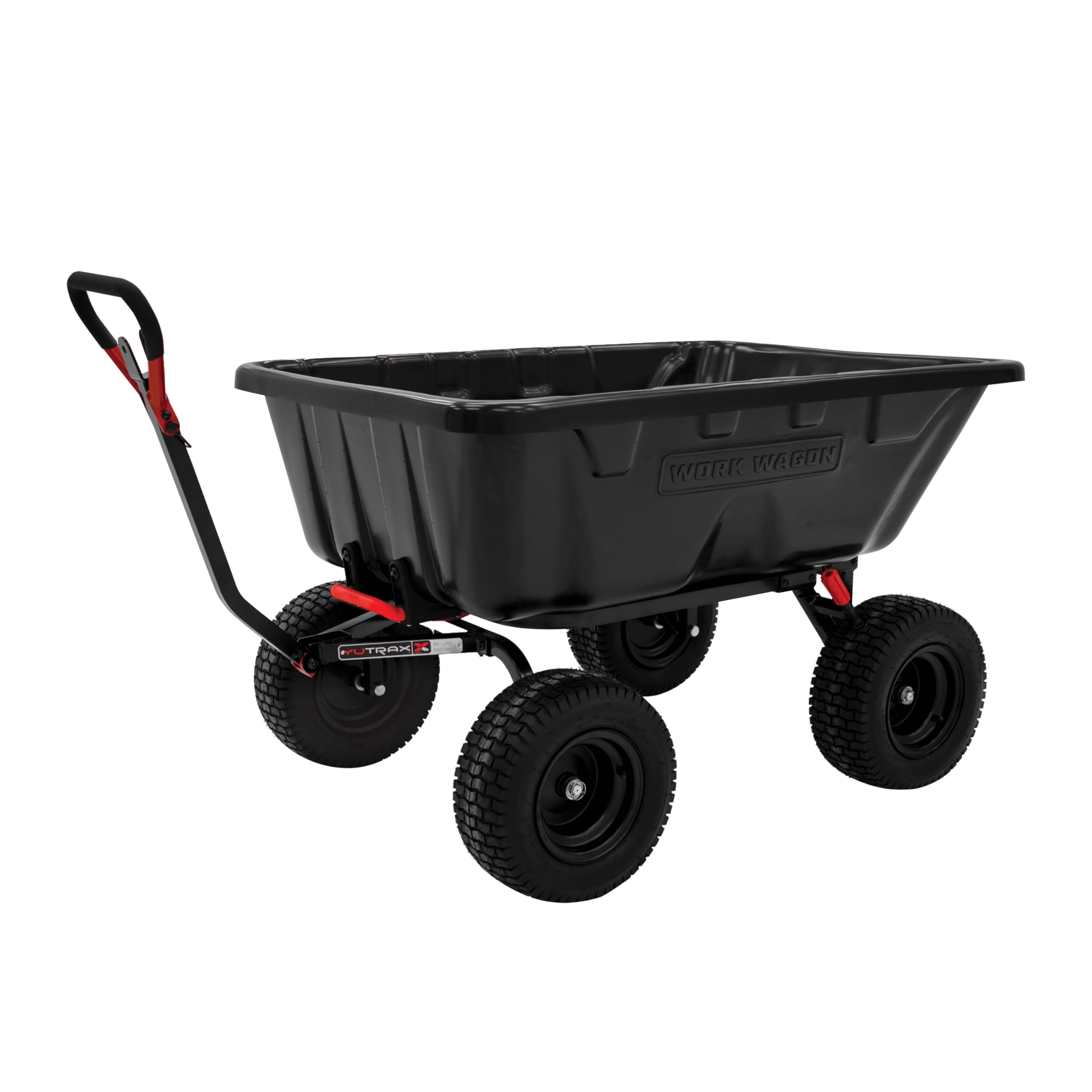 Amazon.com : YUTRAX® Work Wagon® 16 cu. ft. Towable Poly Cart, 1800 ...