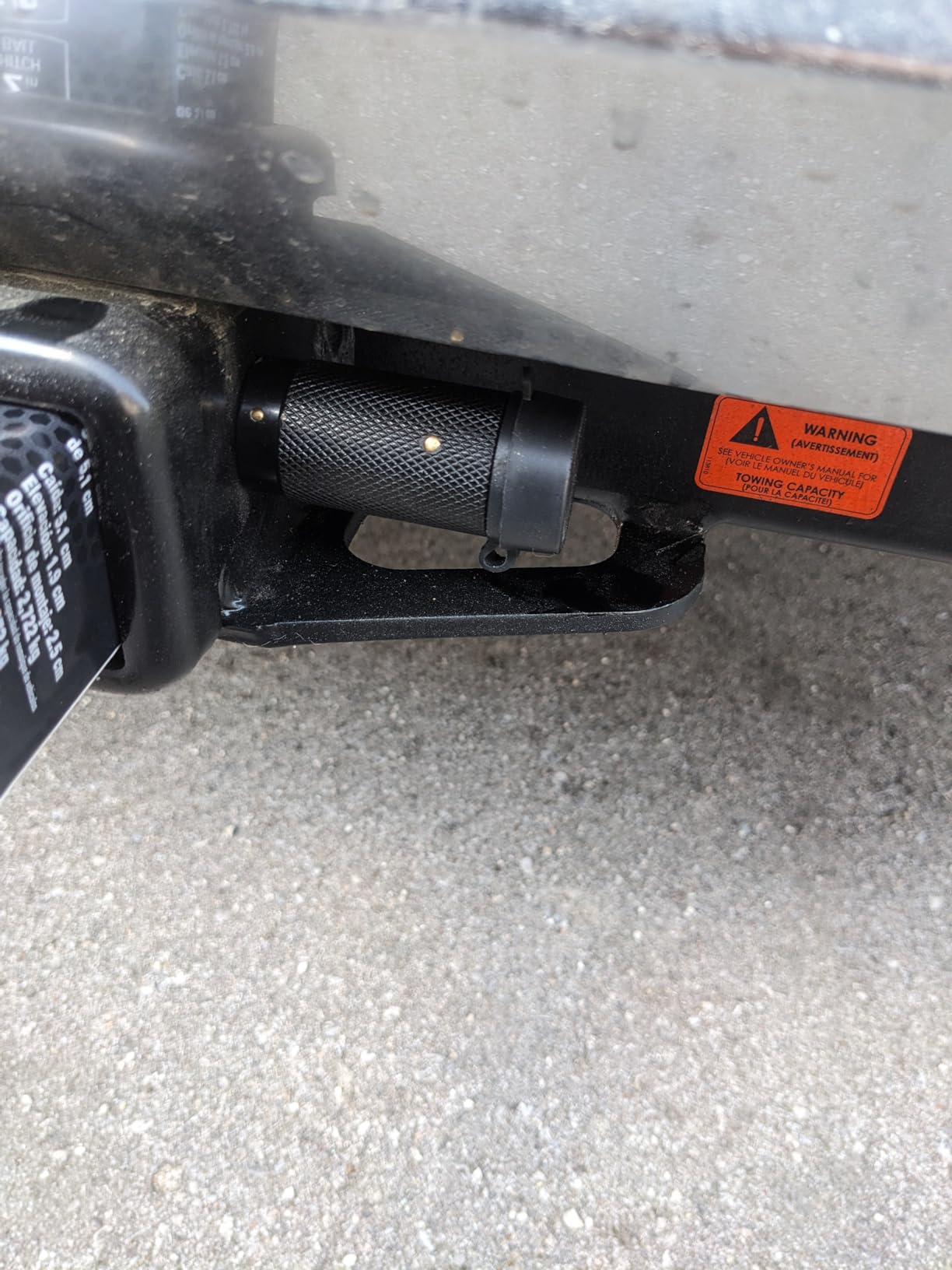 Trailer Hitch Lock 5/8" Diameter Black Heavy Duty Tow Locking Hitch Pin ...