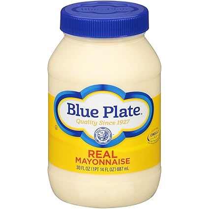 Amazon.com : Blue Plate Real Mayonnaise, 30 Ounce Jar : Grocery ...