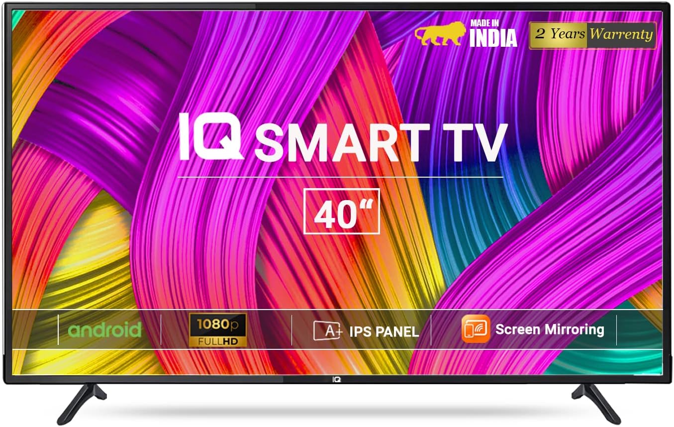 IQ 100 cm (40 inches) Full HD LED Android Smart TV IQF40ST (Black ...