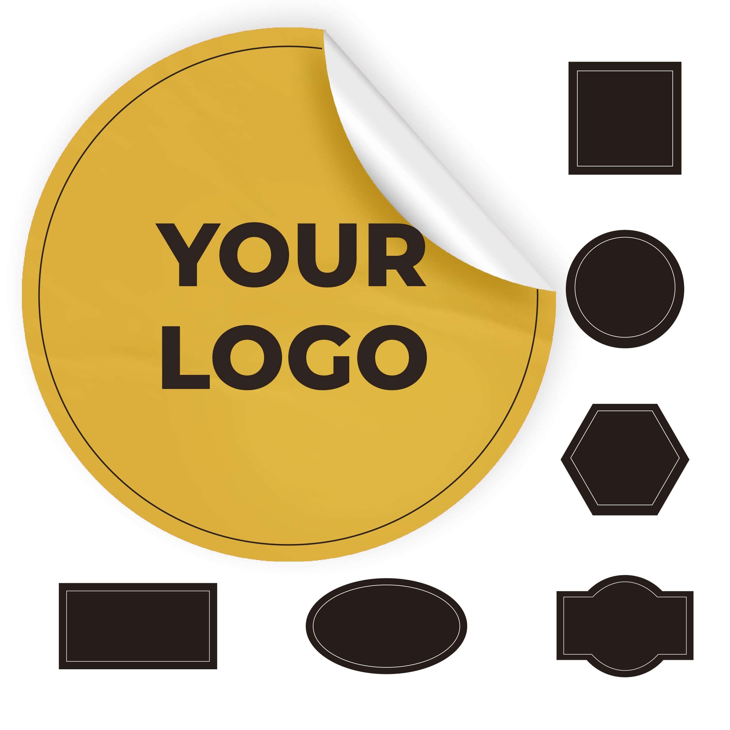 Amazon.com: Custom Logo Stickers for Business - Custom Stickers Square ...