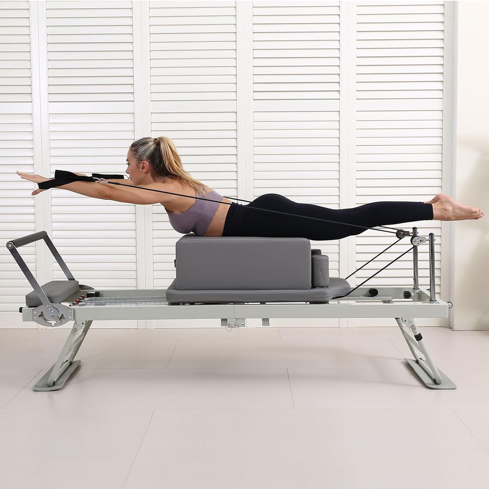 Amazon.com: HCZZX Foldable Multifunctional Pilates Reformer, Pilates ...