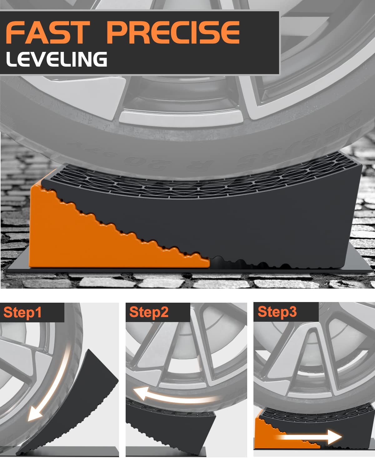 Snapklik.com : RV Leveling Blocks Ramp Kit, 2 Packs Camper Leveler ...