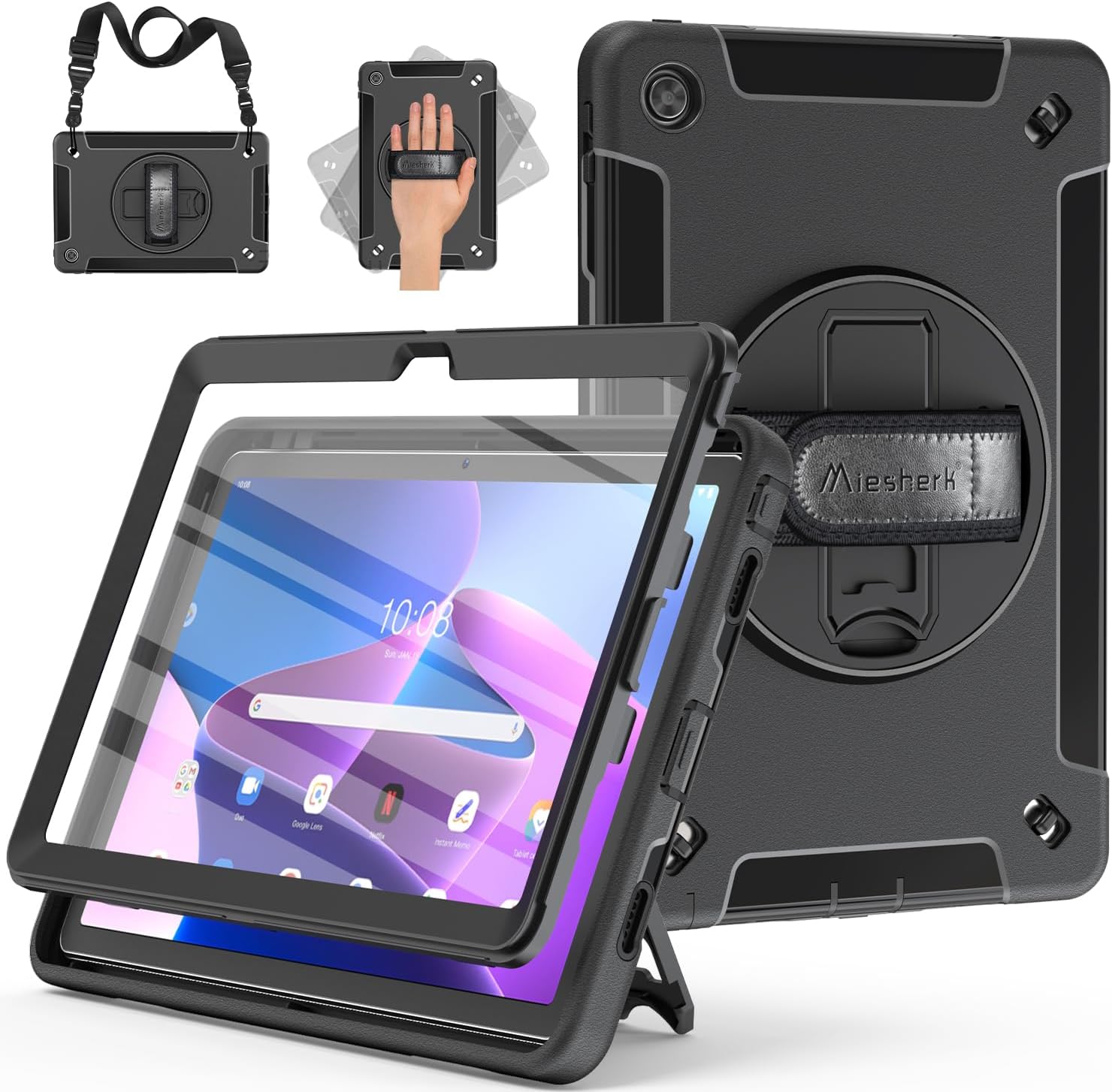 Amazon.com: Miesherk Case for Lenovo Tab M10 Plus 3rd Gen: Military ...