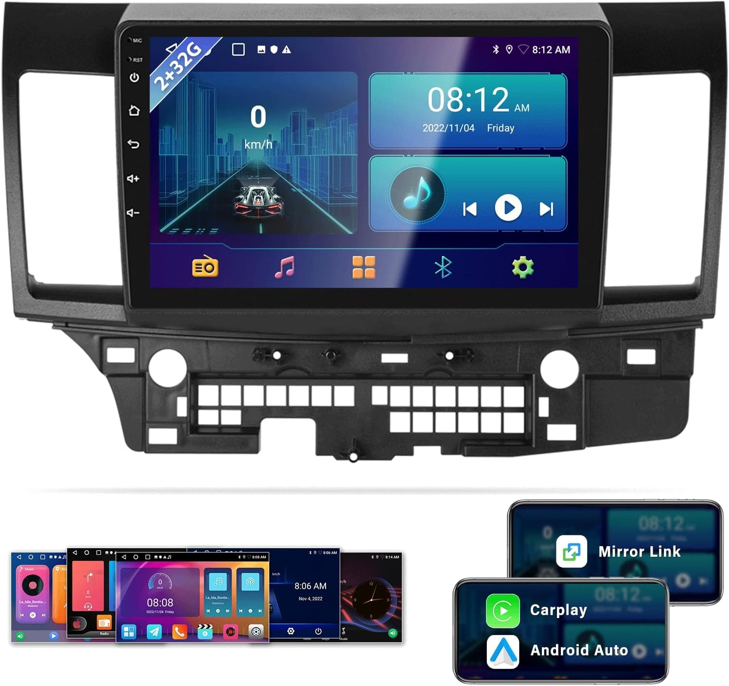 Buy Winca Android 12 Car Stereo for Mitsubishi Lancer EX 2007-2017 with ...