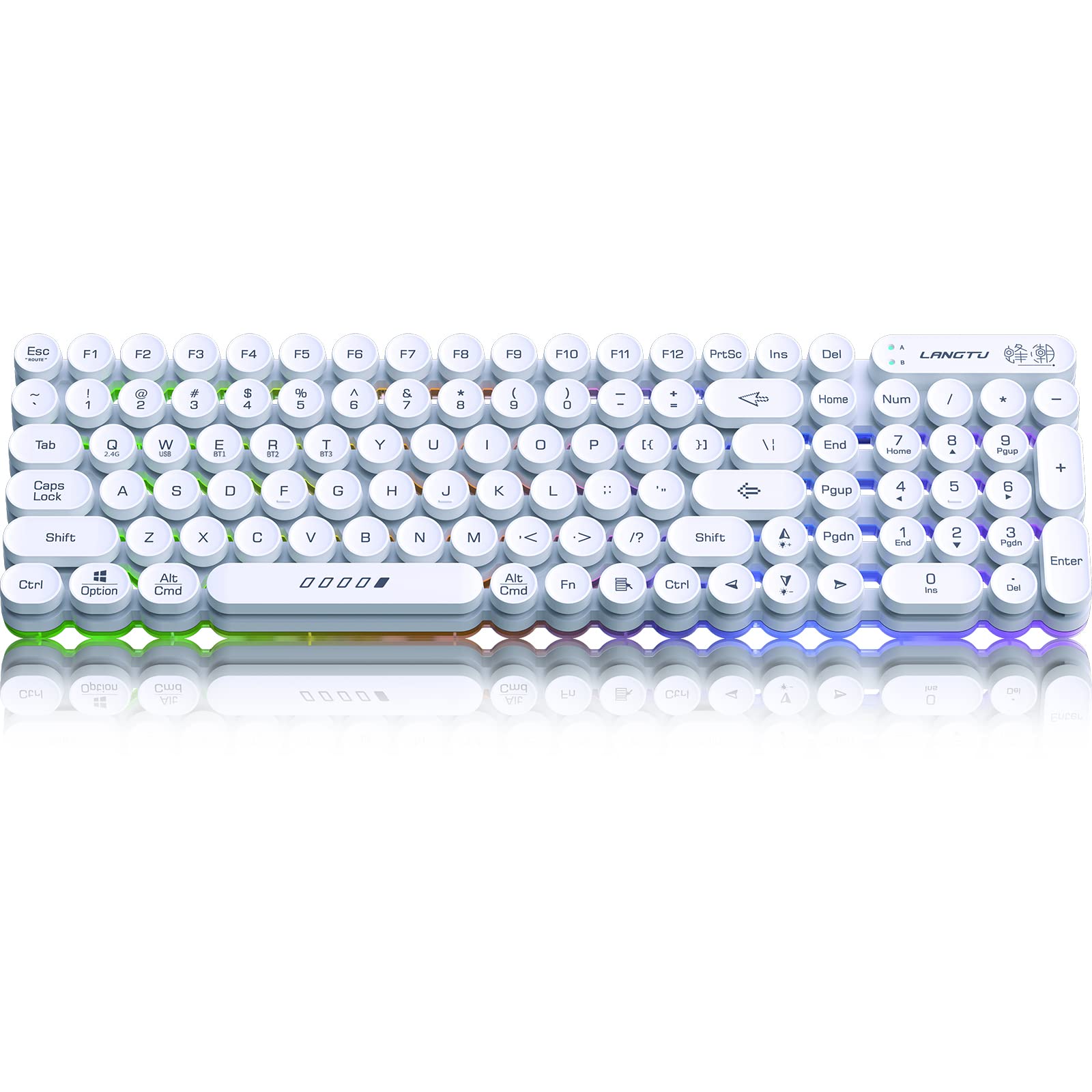 Electronikz - qmhaonan Wireless Keyboard,Bluetooth Beyboard, RGB ...