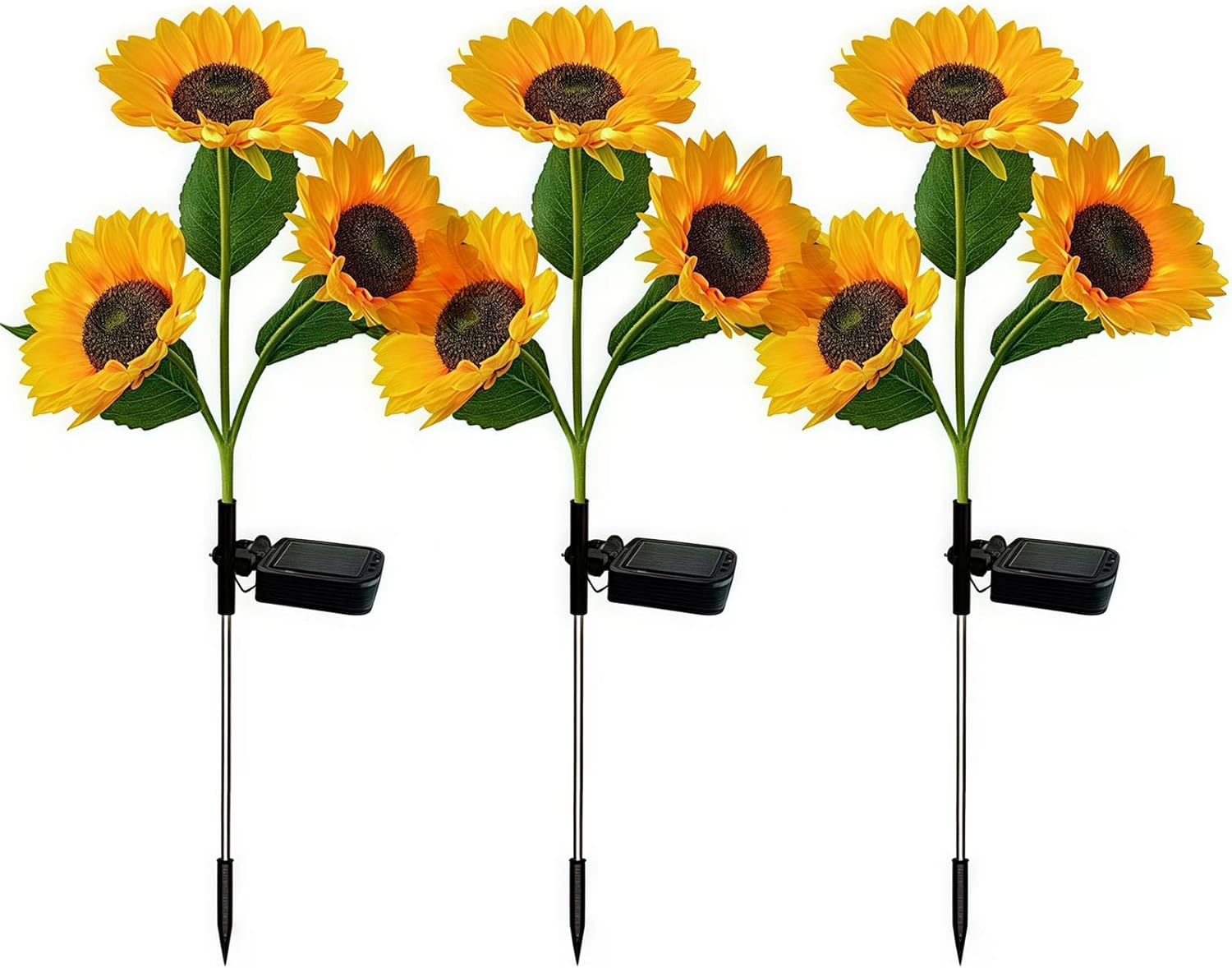 Kaliqo Solar Sunflower LED Lights Original for Back Yard, Flower Bed ...