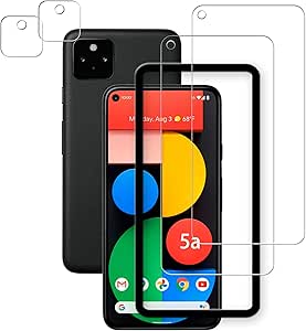 Amazon.com: HKKAIS Easy Alignment Frame Designed For Google Pixel 5a 5G Tempered Glass Screen ...