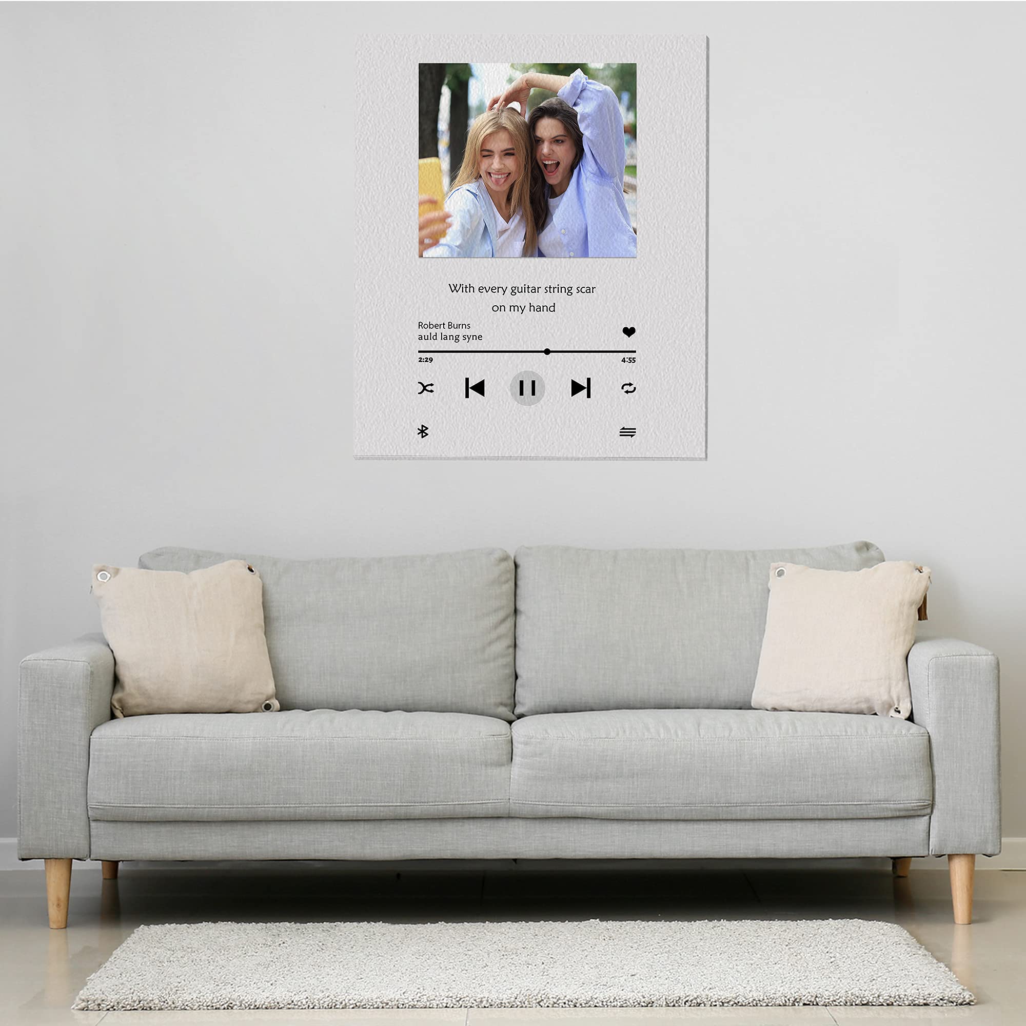 Funny Friend Canvas Custom Canvas Prints Brown And Beige Modern Best