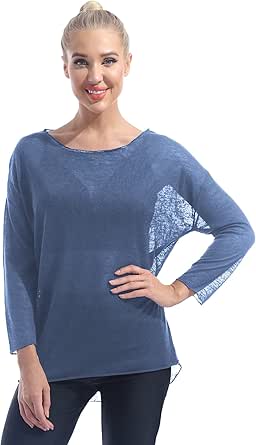 Amazon.com: YONGHS Women's Sheer Mesh See Through Workout Shirts Long ...