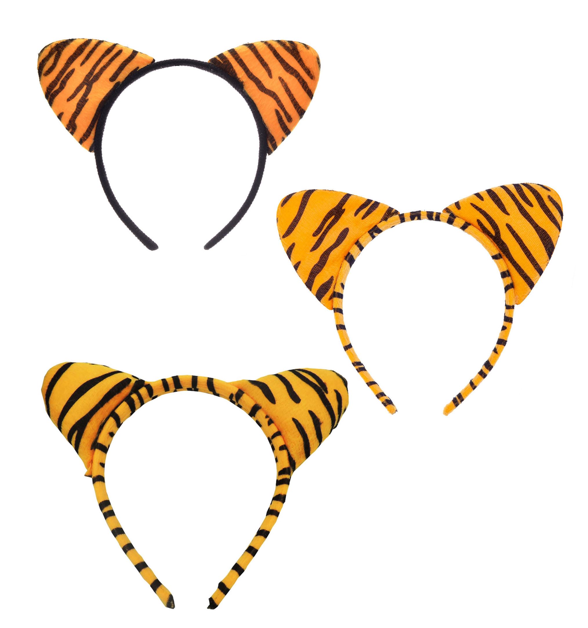 Amazon.com: Liatunou 3 Pack Tiger Ears Headband,Cat Ear Headpiece, Cute ...