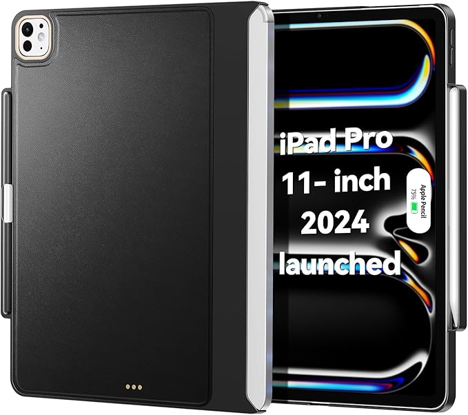 Magic-Keyboard Case Compatible with iPad Pro-11 inch M4 2024, Cover ...