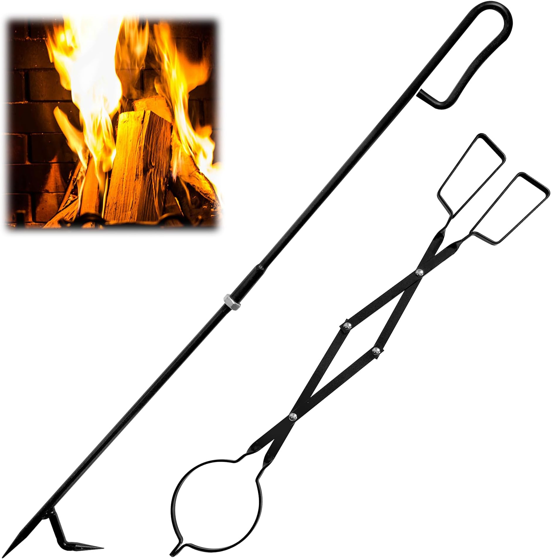 Amazon.com: Xxzhiho 36inch Long Fireplace Fire Pit Campfire Stick and ...