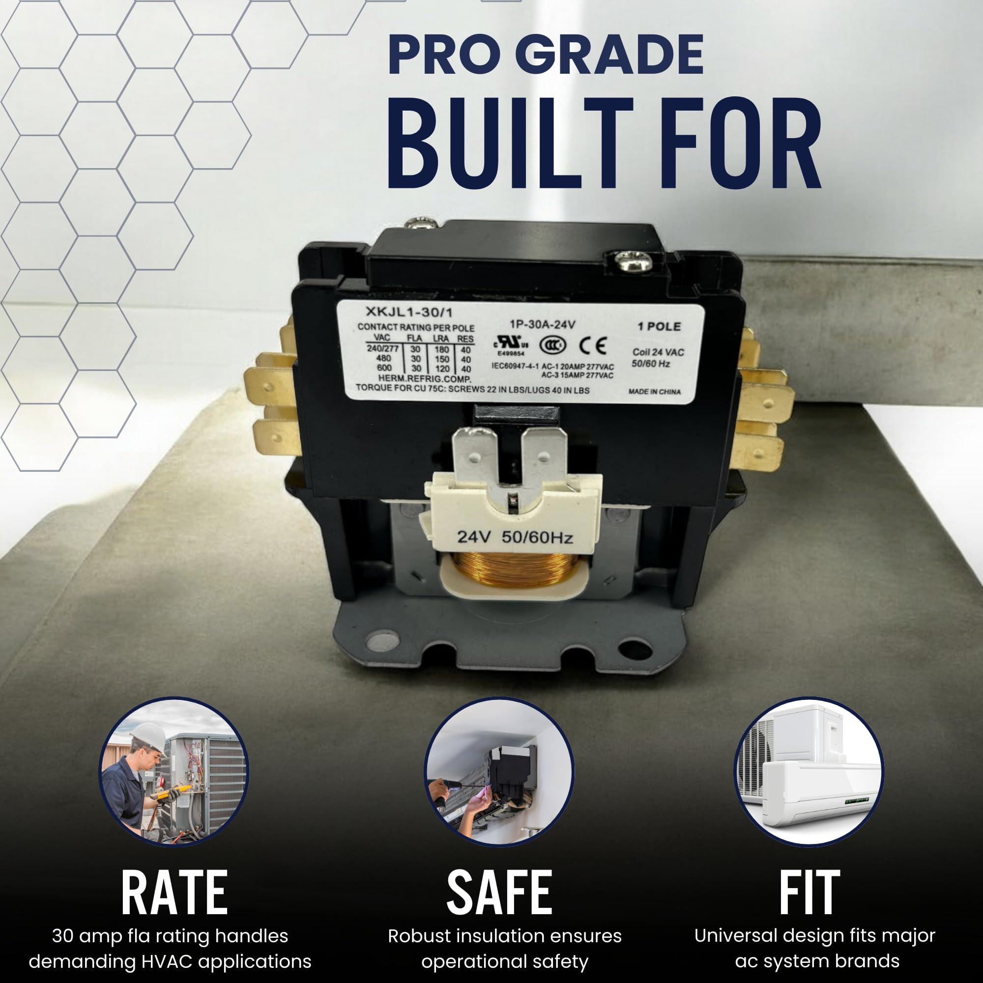 Snapklik.com : HIATSU Motor Contactor - Air Conditioner Contactor 1P ...