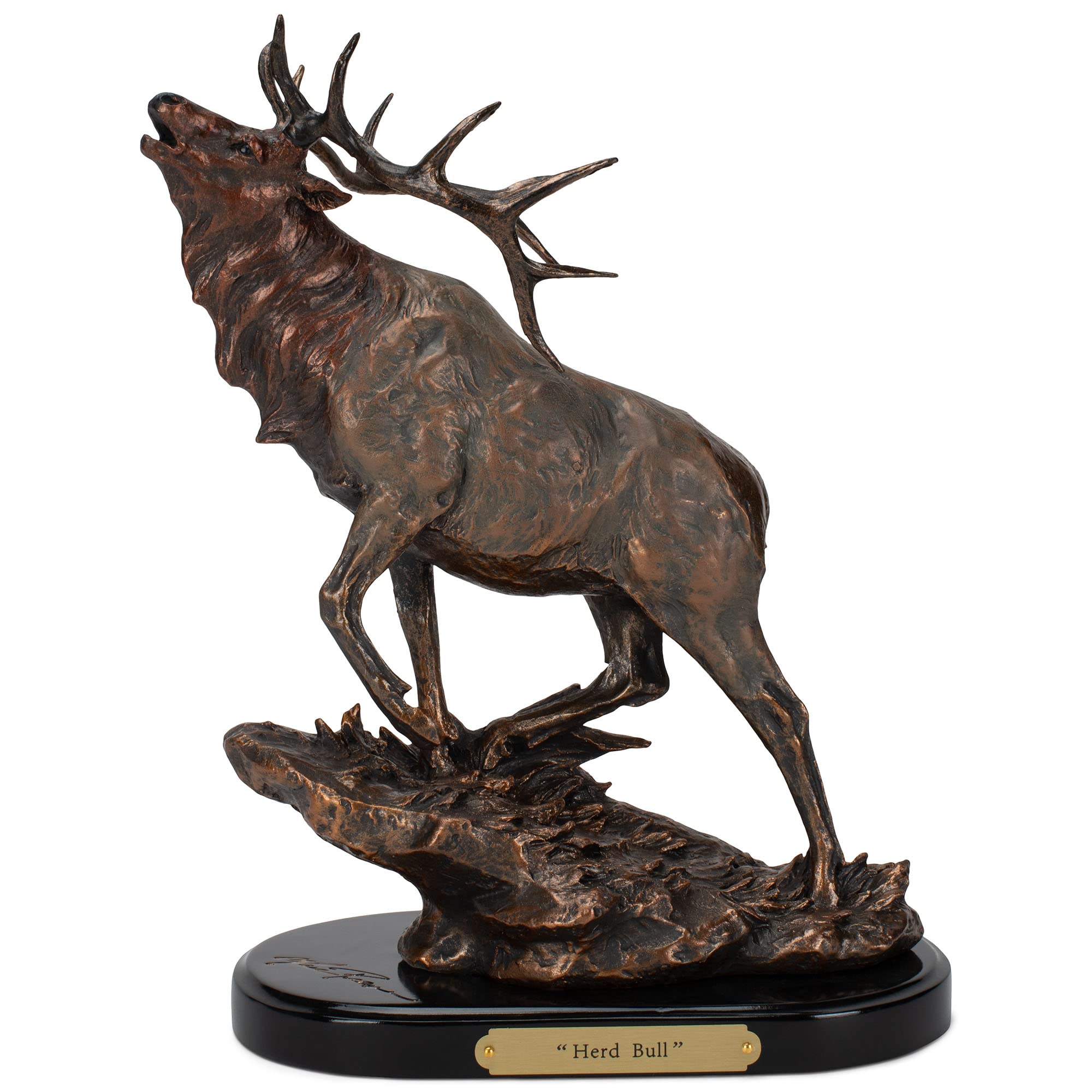Amazon.com: Marc Pierce Signature Collection Herd Bull Elk Sculpture ...