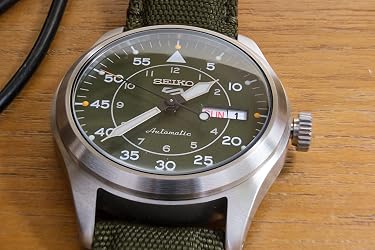 Amazon.com: SEIKO SRPH29 Watch for Men - 5 Sports - Automatic with ...