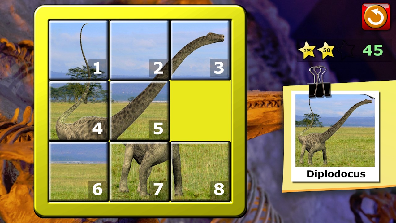 Kids dinosaur puzzles and number games - teaches young children the ...
