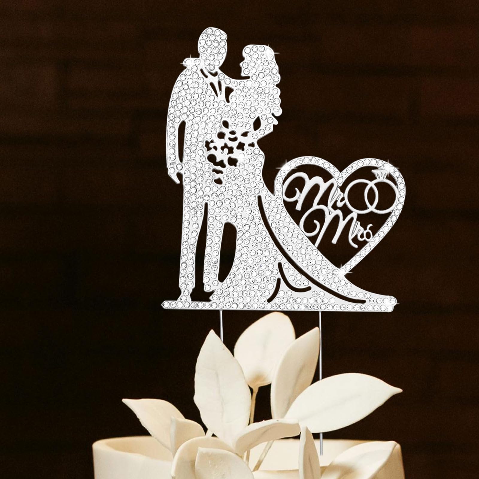 Silver cake topper wedding 60 photos - Astyledwedding.com