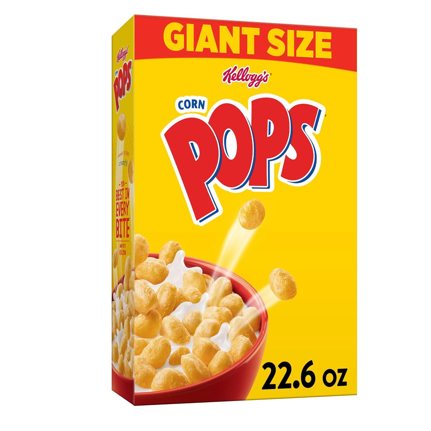 Amazon.com: Kellogg's Corn Pops Breakfast Cereal, 8 Vitamins and ...