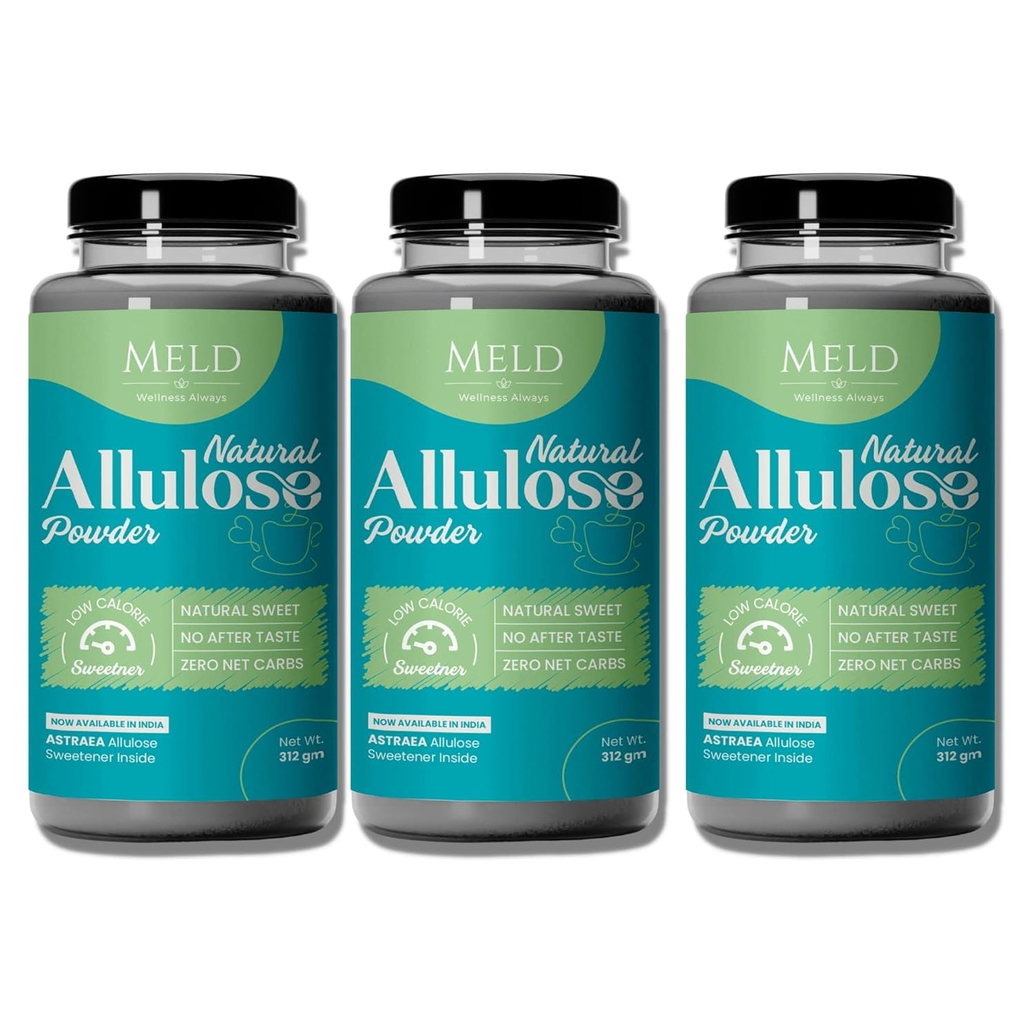 Meld Wellness Always Natural Allulose Powder - 312gm X 3 | Low Calorie ...