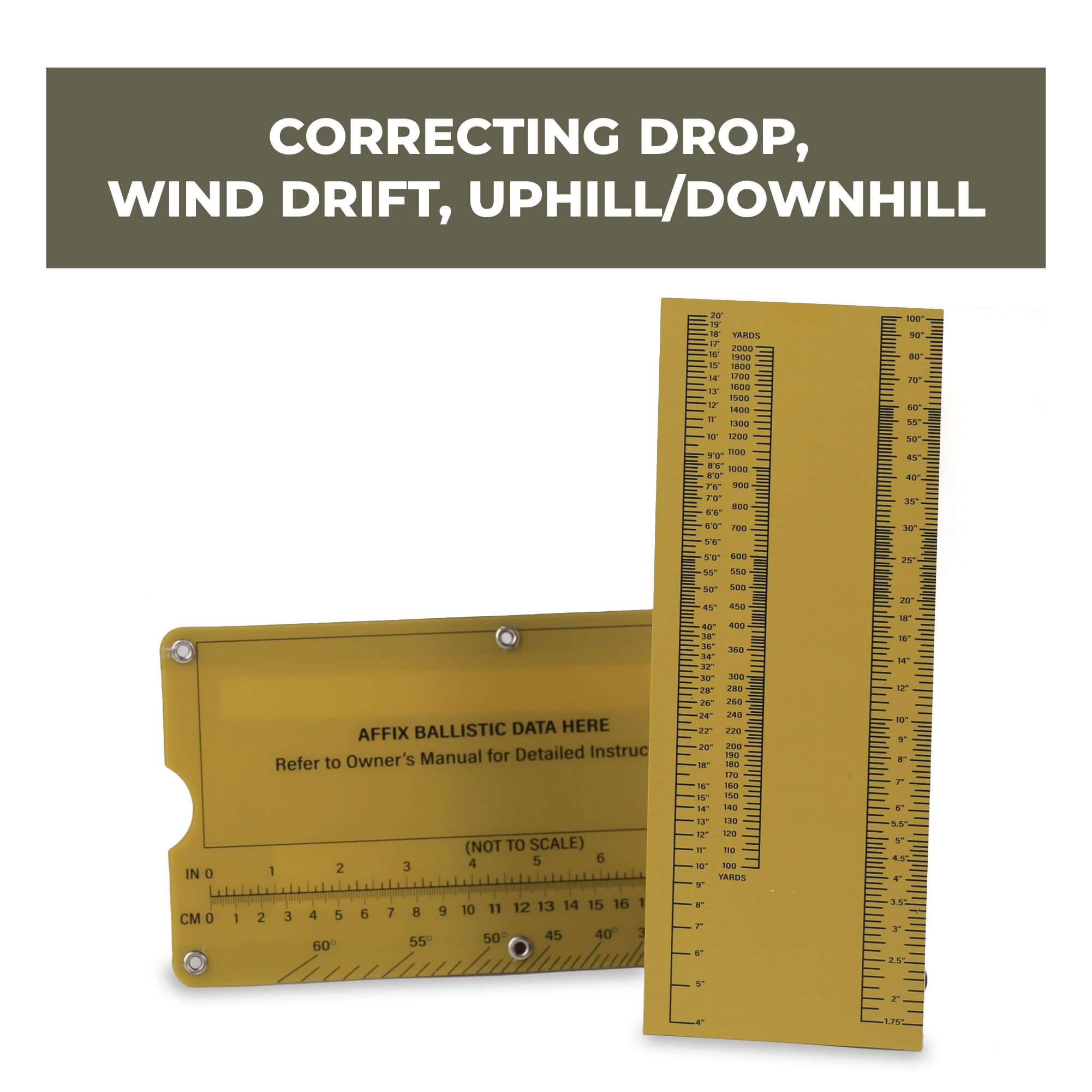 Shooting Accessories Tool Value Plus MRAD Ruler - Long Range Shooting ...