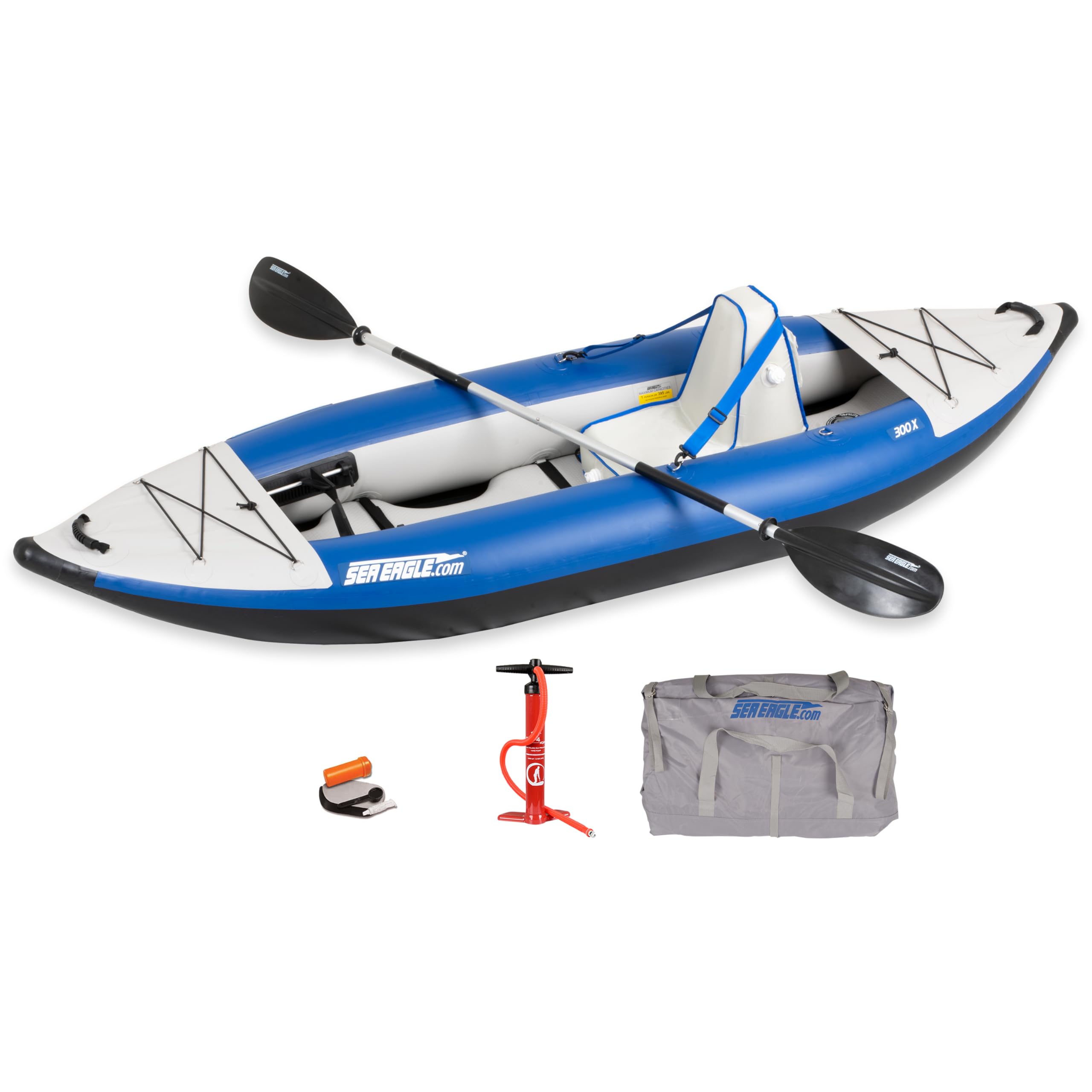 Amazon.com : Sea Eagle 300x Inflatable Explorer Kayak Deluxe Package ...