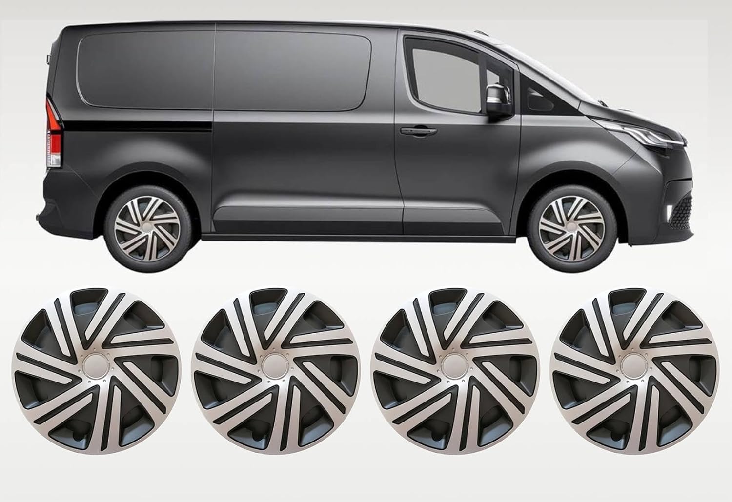 Darfox 16 Inch Wheel Trims Set of 4 – Fits Vauxhall Vivaro, Renault ...