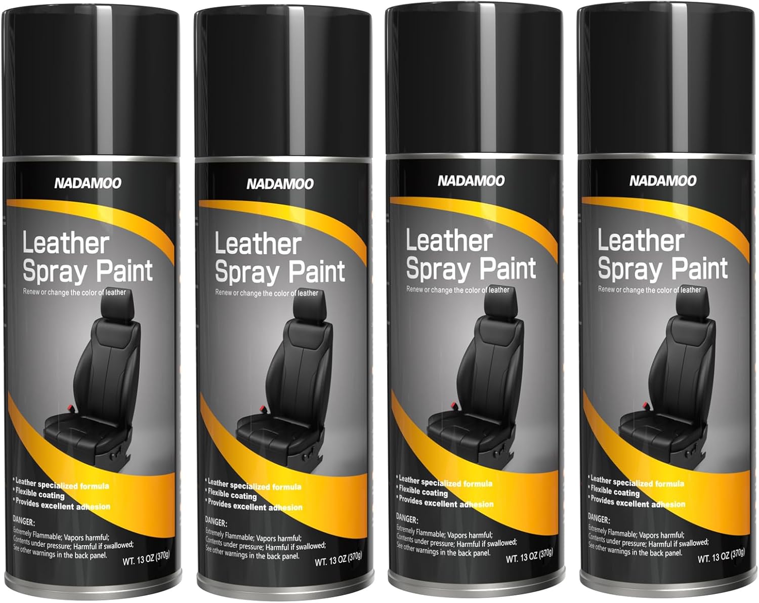 Amazon.com: NADAMOO Ordorless Leather Spray Paint Matte Black, Water ...