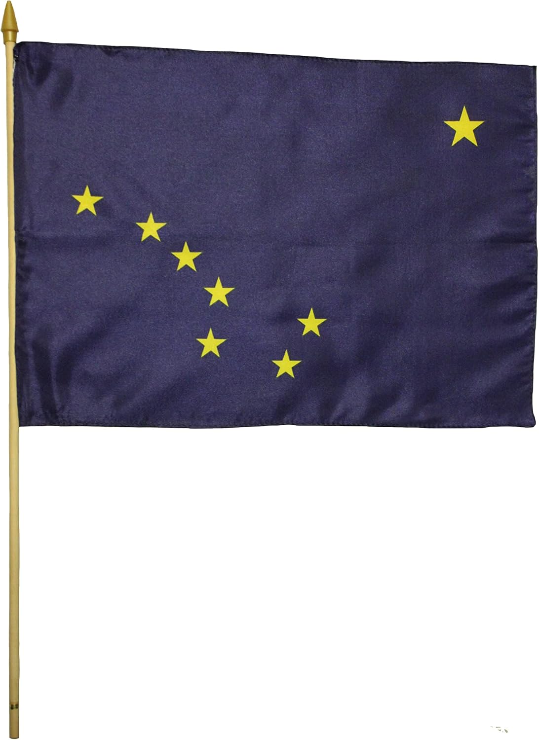 Amazon.com: ALASKA USA State 12" x 18" Inch FLAG BANNER On 2 Feet ...