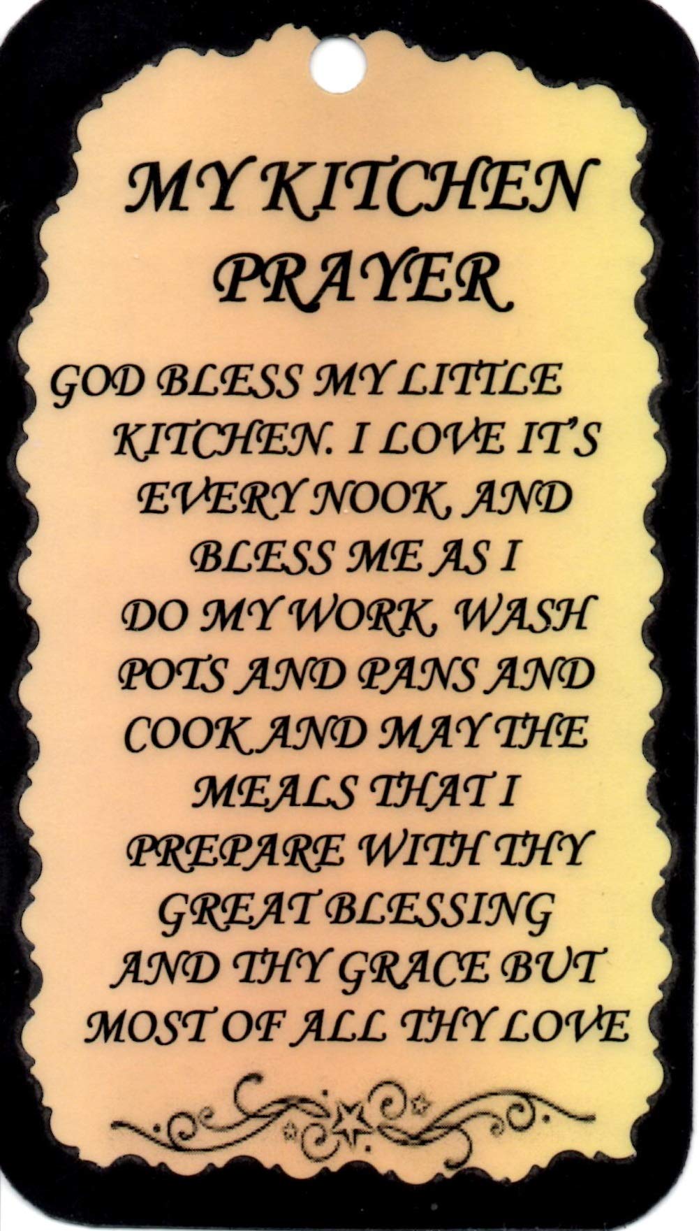 Amazon.com: 3 1/2" x 6" Inspirational Signs My Kitchen Prayer Sayings ...
