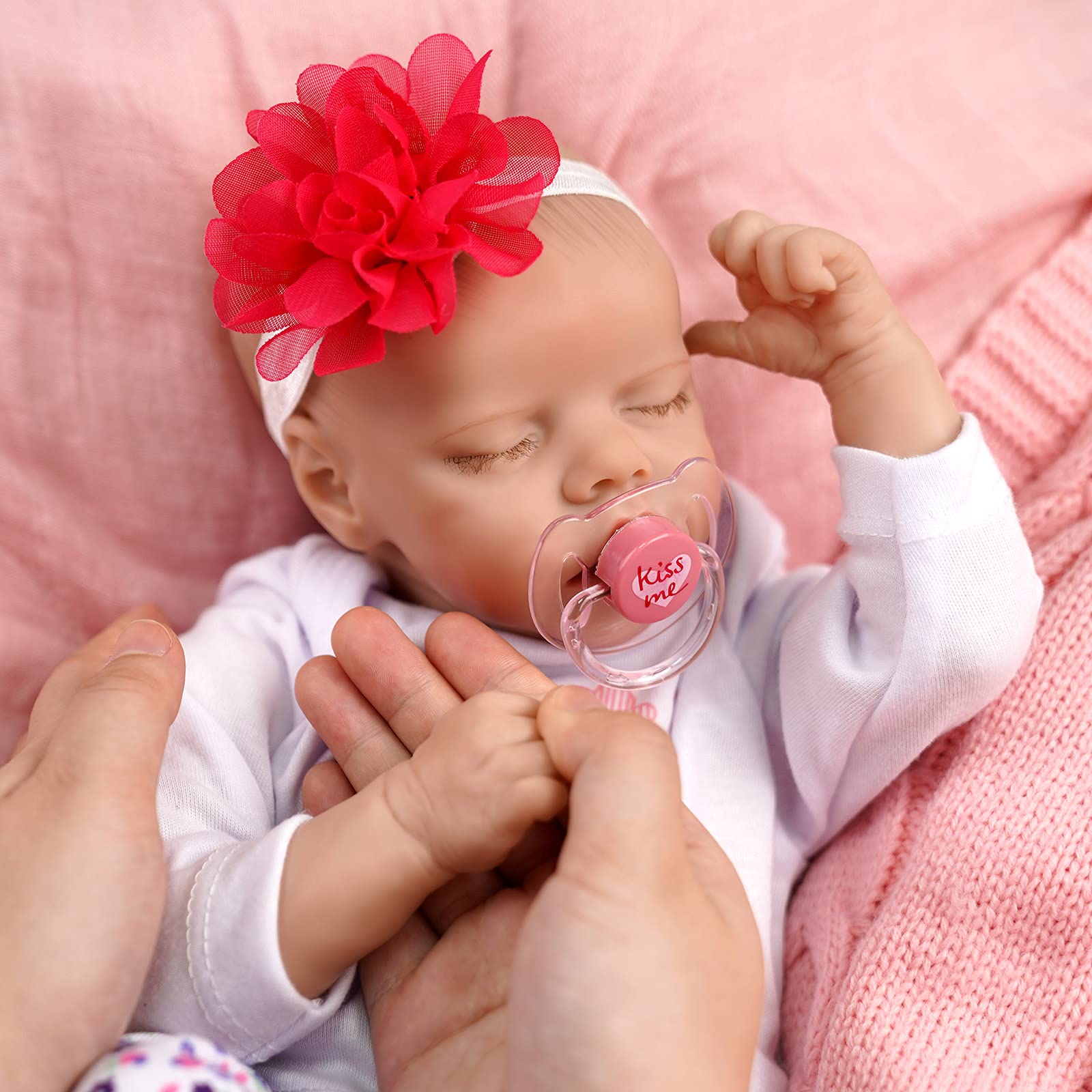 JIZHI Lifelike Reborn Baby Dolls - 17-Inch Baby Soft Body Realistic ...