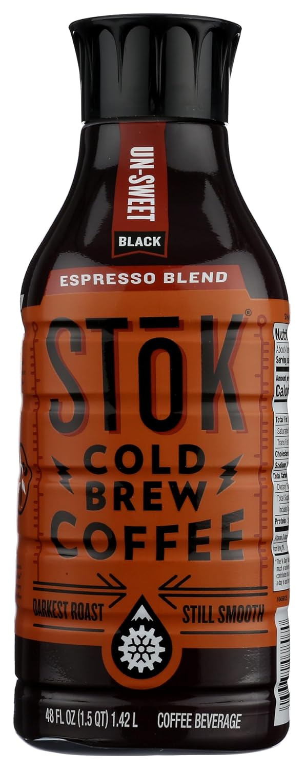 Amazon.com: SToK Cold Brew Coffee, Espresso Blend, Dark Roast Brewed ...