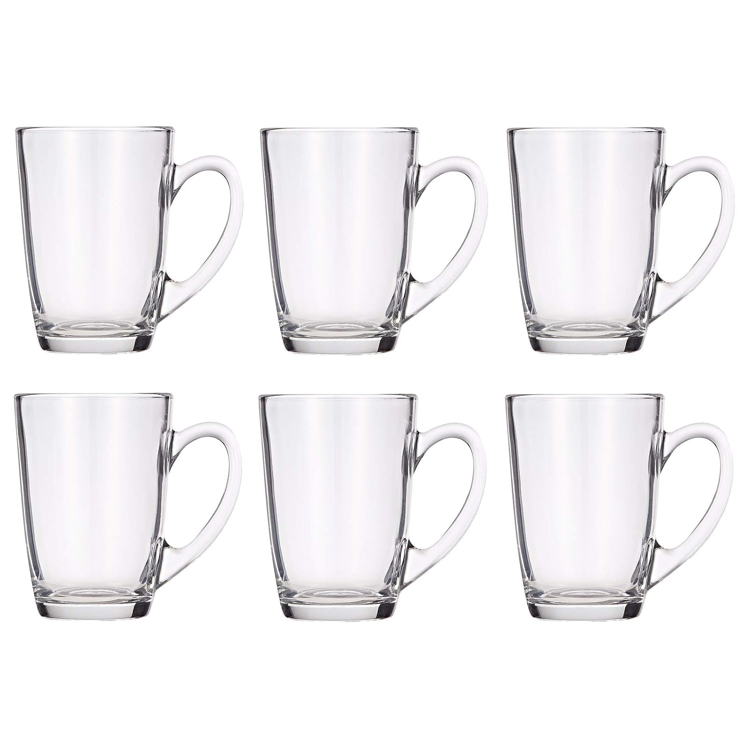 Luminarc New Morning Mug Set, Set of 6, 22cl : Amazon.in: Home & Kitchen