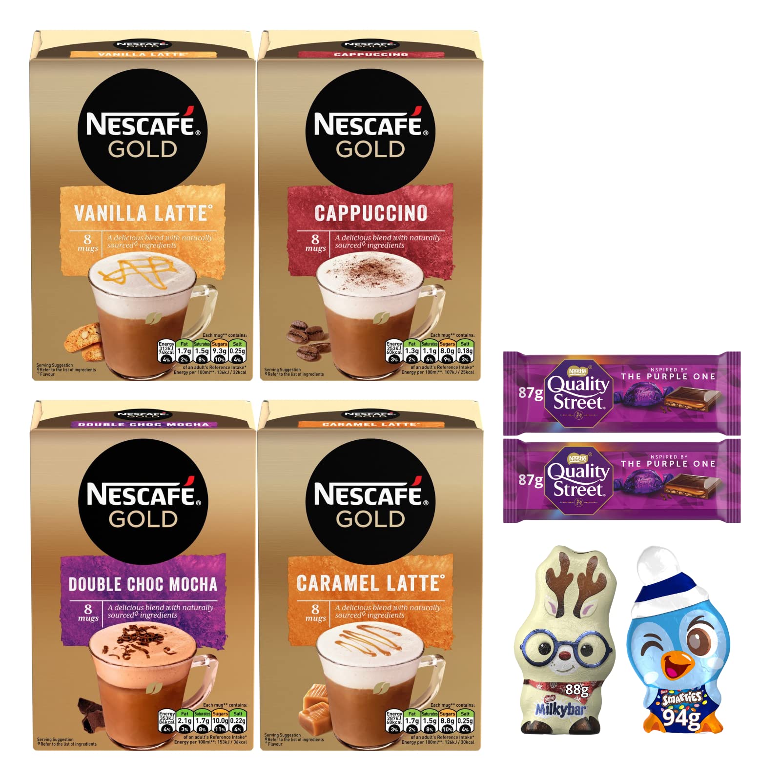 Buy Nescafe Gold Instant Coffee Bundle, Vanilla Latte, Cappuccino ...