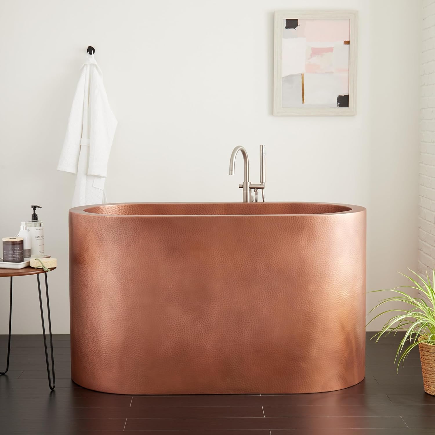 Signature Hardware 484212 Raksha 60" Copper Freestanding Japanese ...