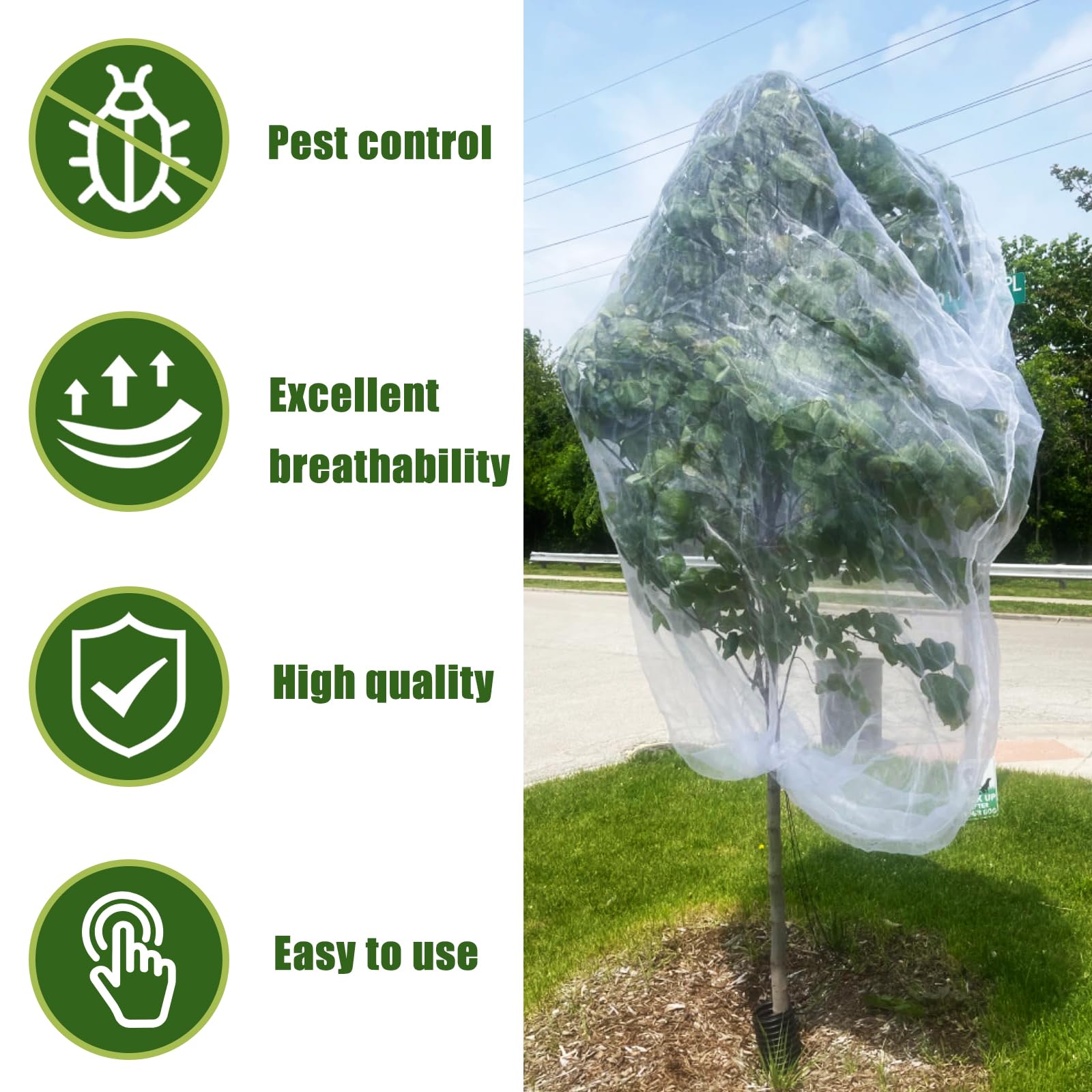 Squirrel Proof Fruit Trees Fruit Tree Netting Covers With Zipper To