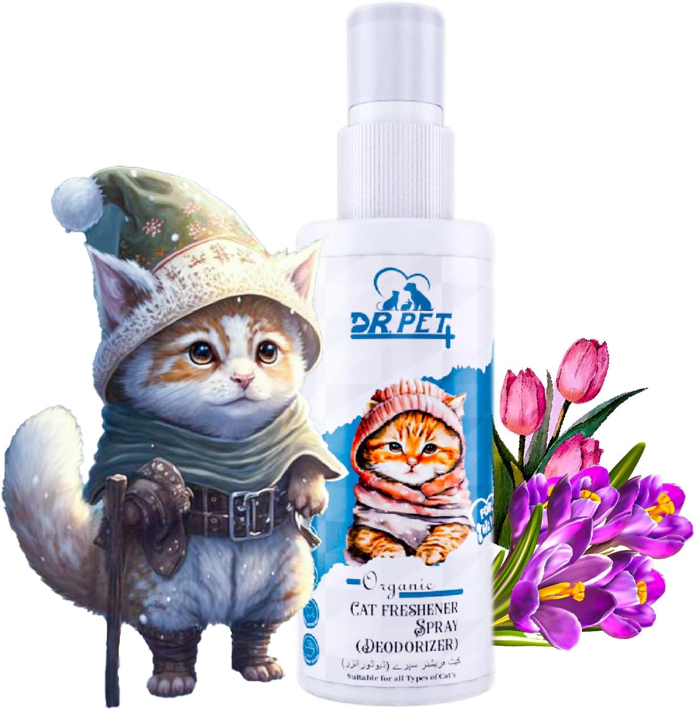 Buy Dr. Pet Plus Organic Cat Freshener Spray (Deodorizer) for Fresh ...