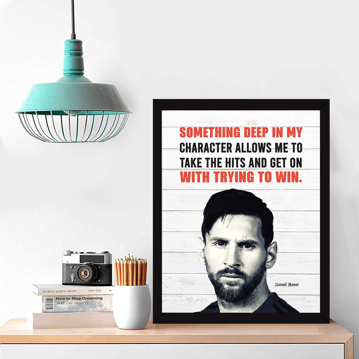 Buy Chaka Chaundh - Lionel Messi quotes posters - Messi quotes frame ...