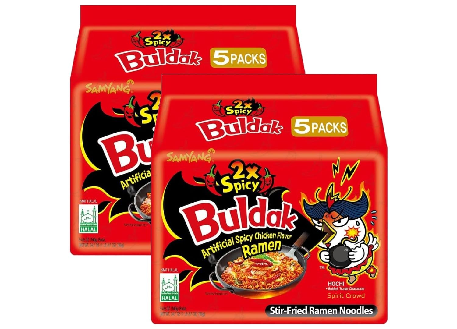 Buy Samyang Noodle Buldak Double Spicy - Extreme Spicy Hot Chicken ...