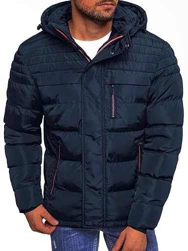 OZONEE Herr vinterjacka jacka vinter färgvarianter varm bomberjacka ...