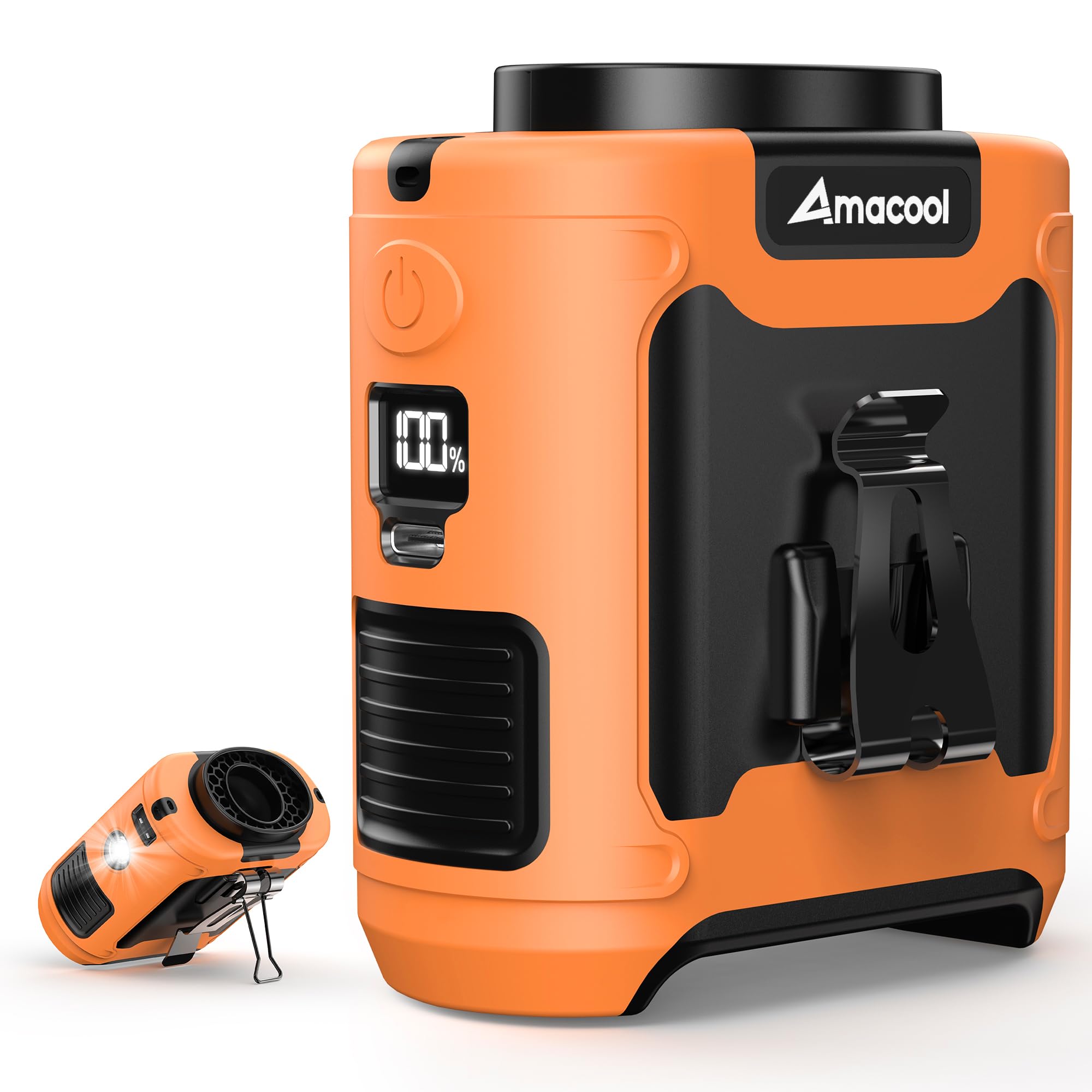 Amazon.com: AMACOOL Portable Waist Fan Clip On, MAX 40H Work Time ...